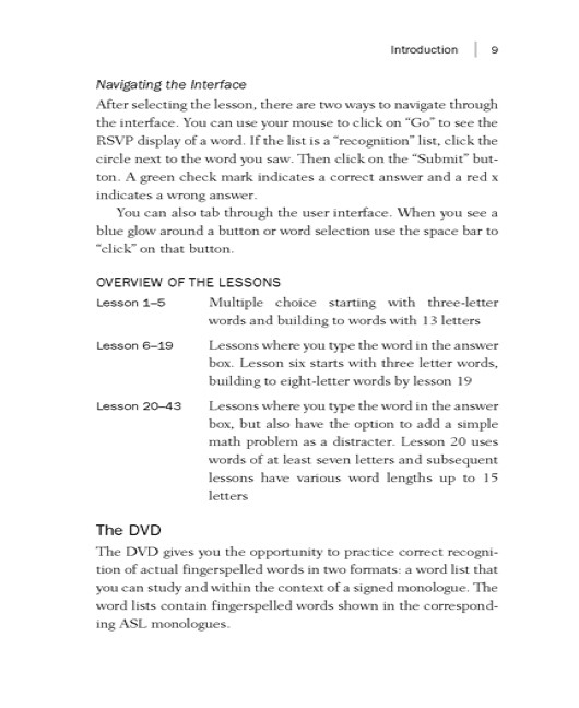 Fingerspelled Word Recognition through Rapid Serial Visual Presentation ...