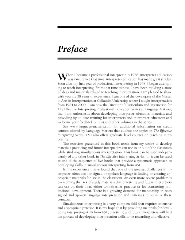 The Effective Interpreting Series: Translating from ASL - Teacher's Set ...