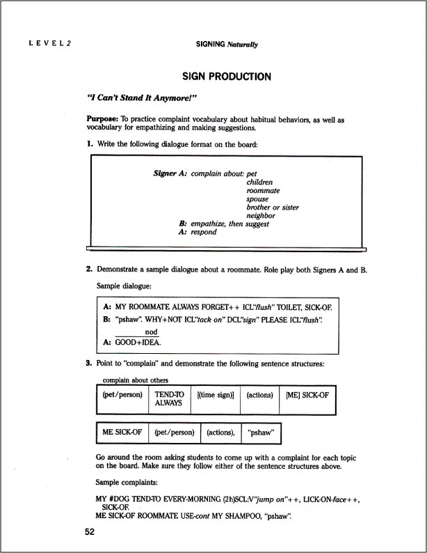 Signing Naturally Level 2 Teacher's Curriculum Set - Dawn Sign Press